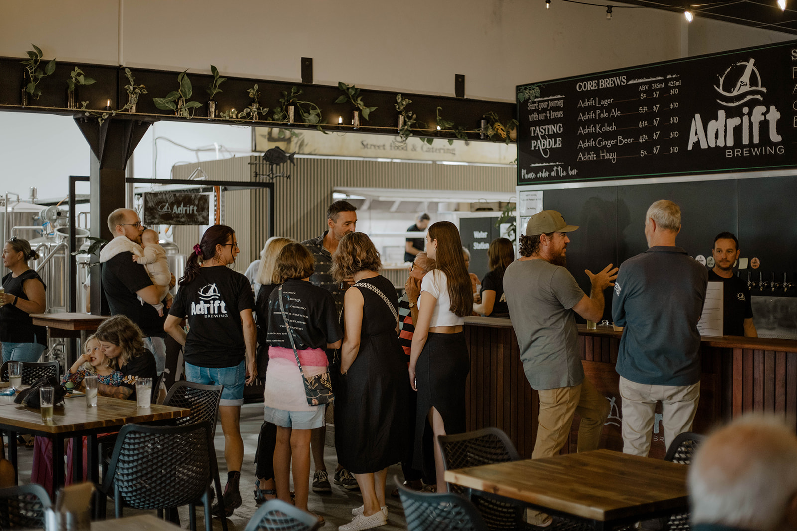 Menu Adrift Brewing